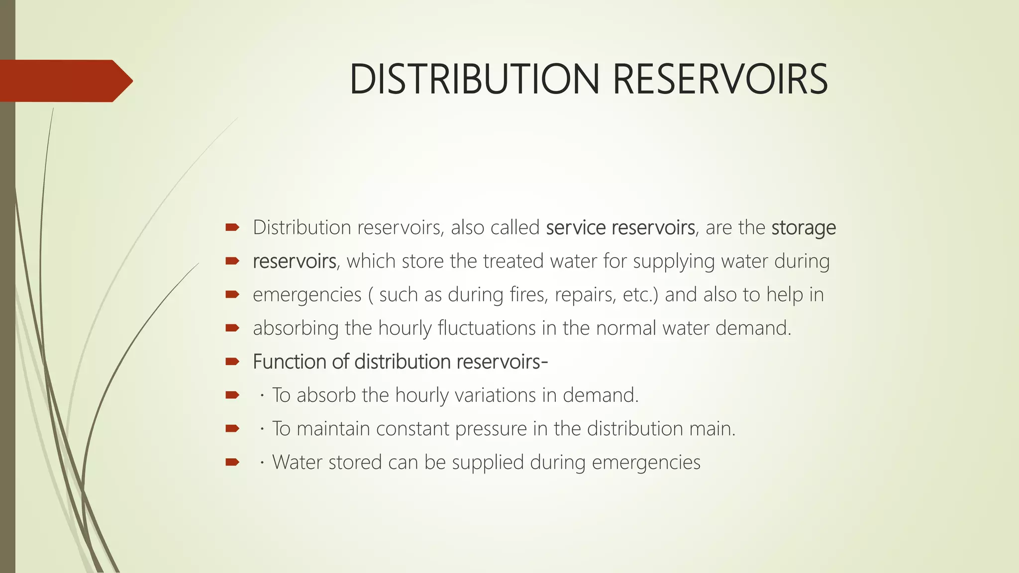 water distribution system | PPTX