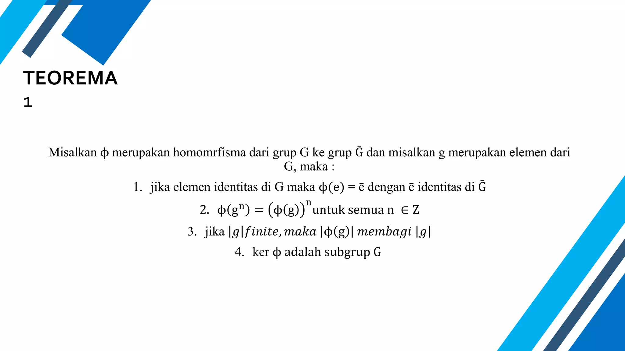 STRUKTUR ALJABAR GRUP - HOMOMORFISMA | PPTX