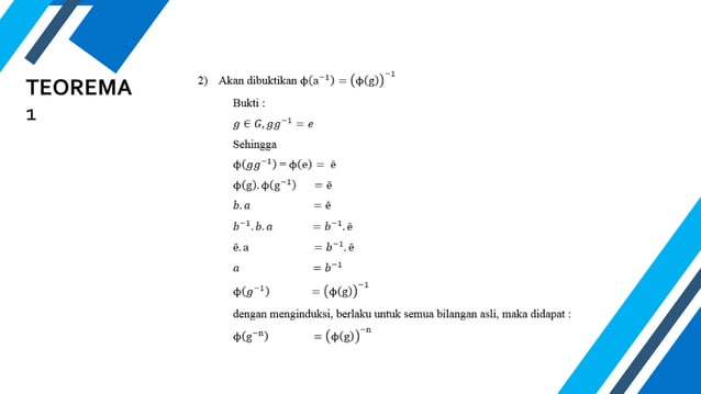 STRUKTUR ALJABAR GRUP - HOMOMORFISMA | PPTX