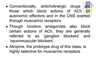 Parasympatholytics - Pharmacology | PPT