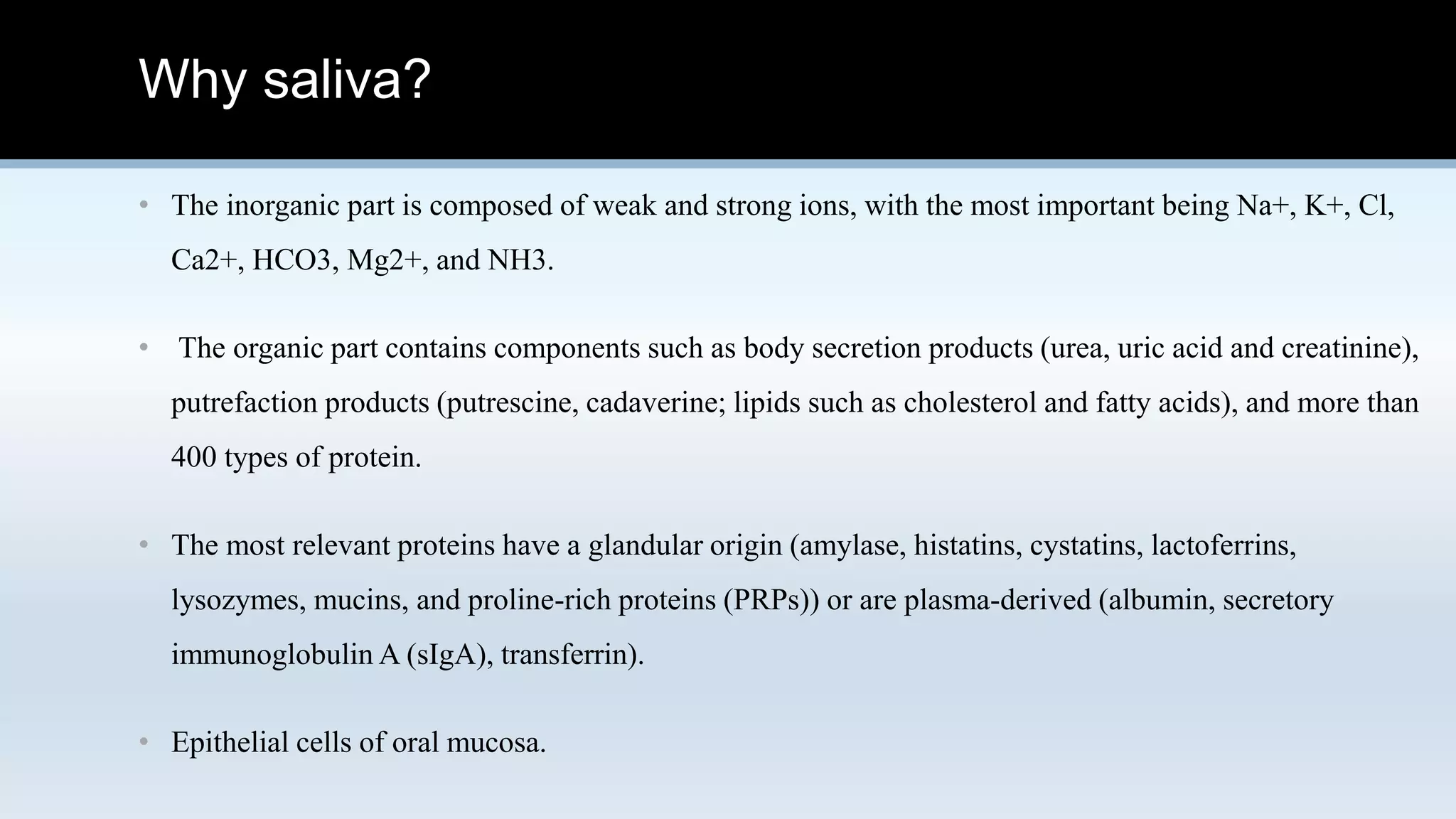 saliva in forensics | PPTX