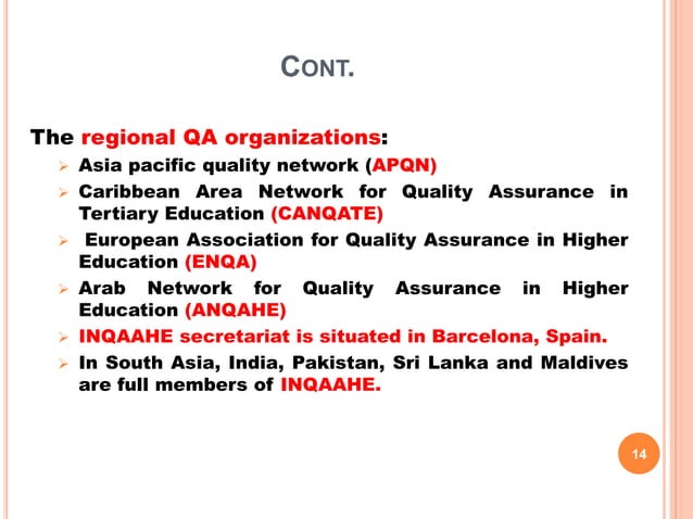 Functions and Rules of Institutional Quality Assurance Cell (IQAC) | PPT
