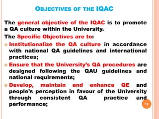 Functions and Rules of Institutional Quality Assurance Cell (IQAC) | PPT