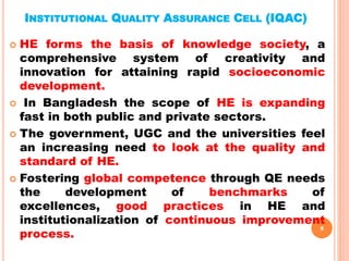 Functions and Rules of Institutional Quality Assurance Cell (IQAC) | PPT