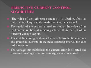 predictive current control of a 3-phase inverter | PPTX | Internet of Things | Internet