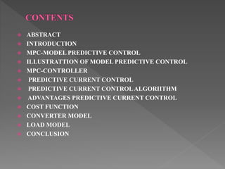 predictive current control of a 3-phase inverter | PPTX | Internet of Things | Internet