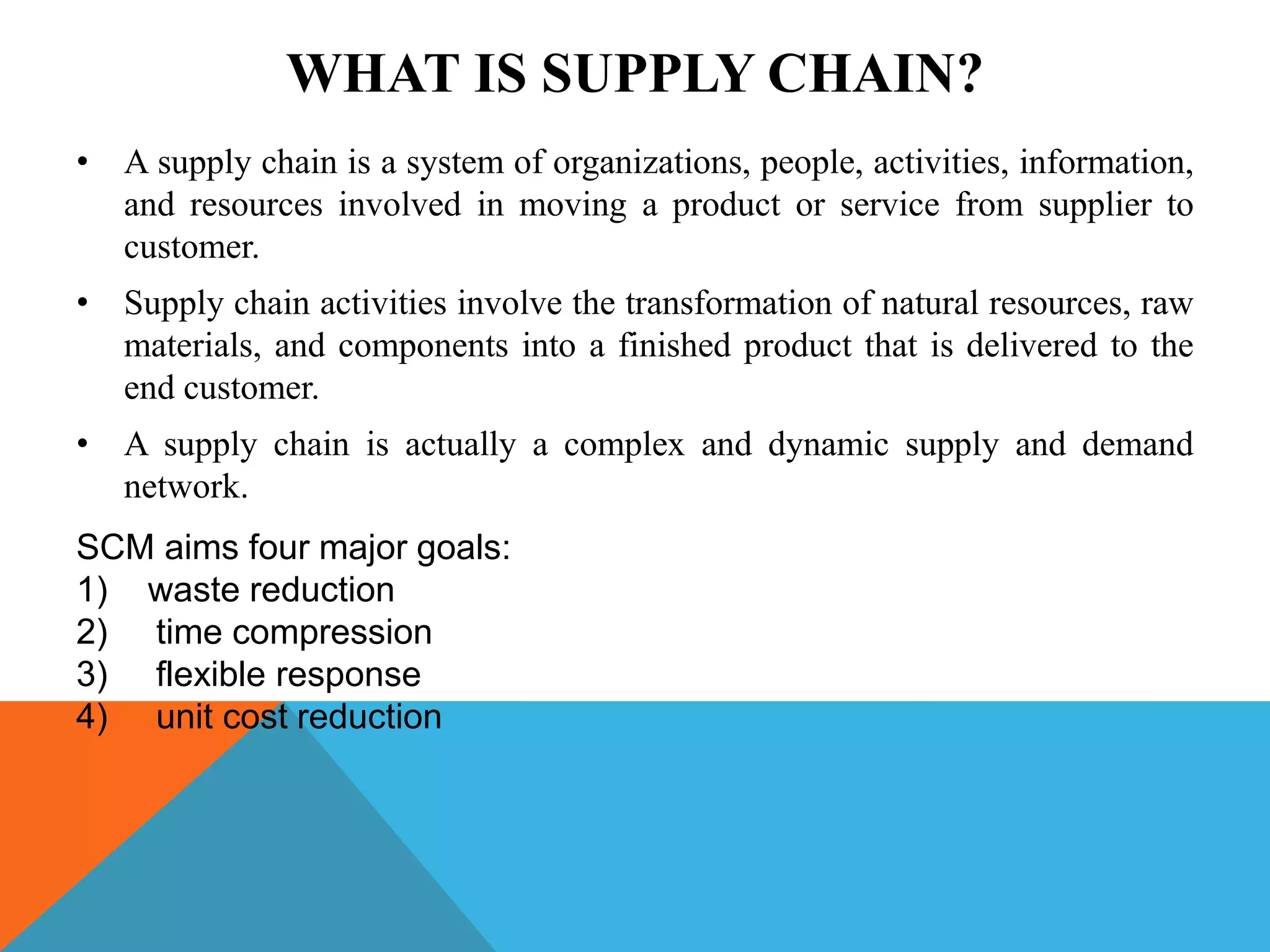 supply chain management | PPTX