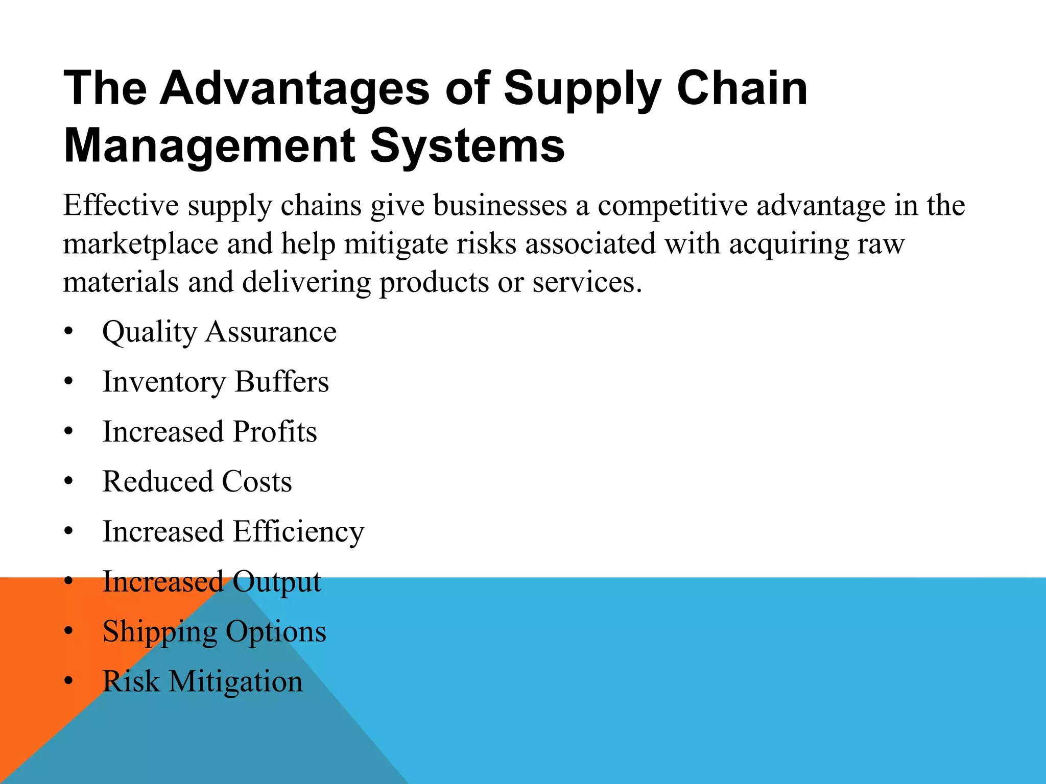 supply chain management | PPTX