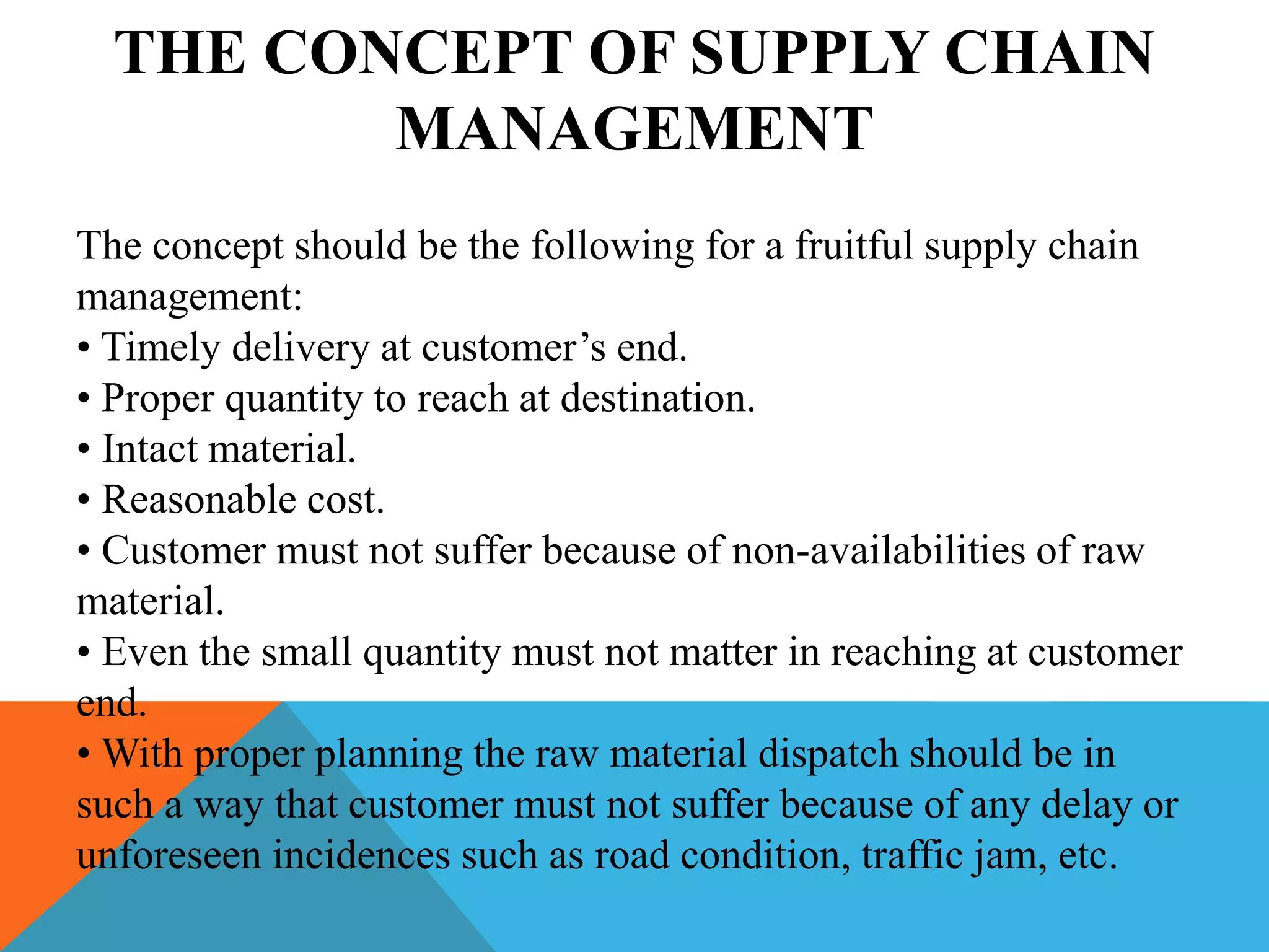 supply chain management | PPTX