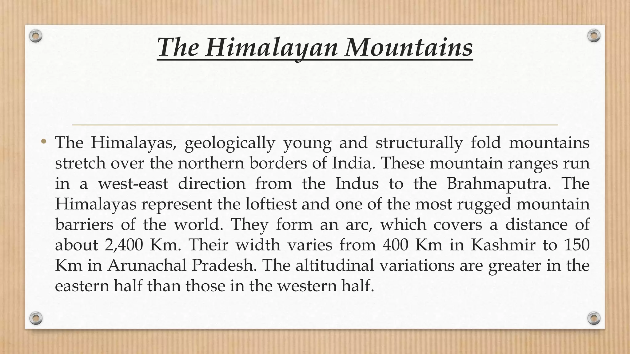 Ch.2 Physical Features of India | PPTX