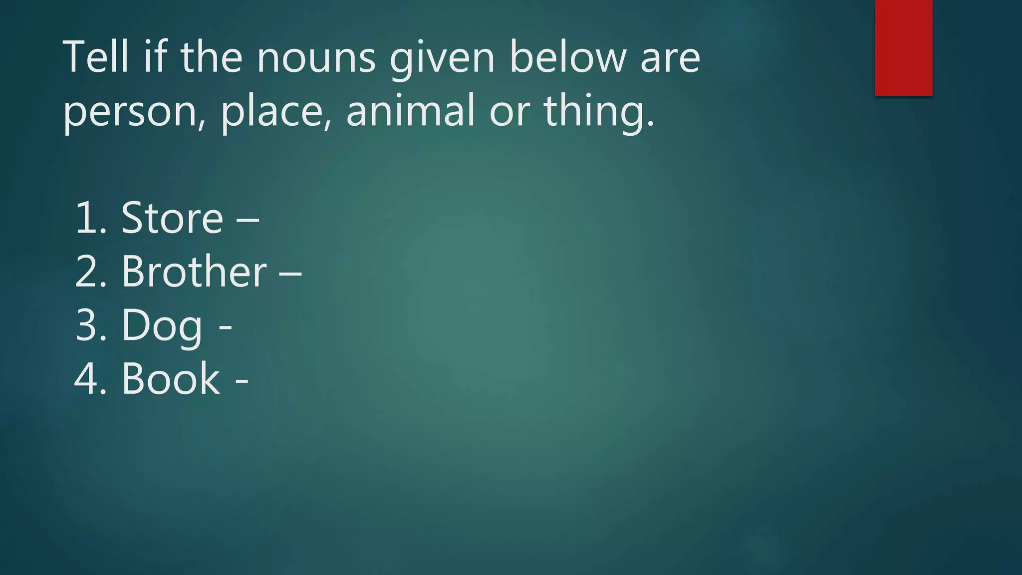 Class 1-English-PPT-Naming Words or Nouns (English Grammar) | PPTX