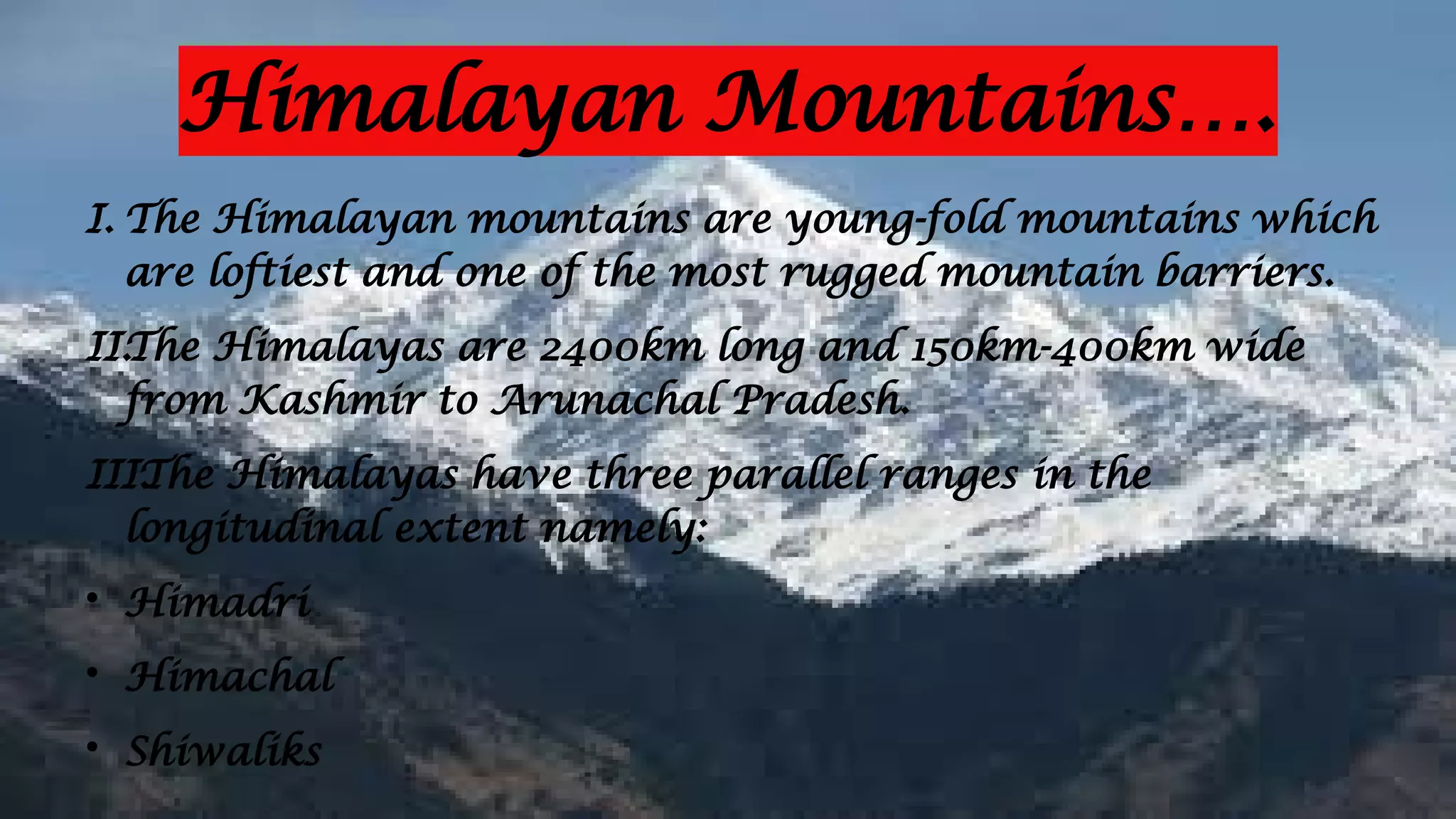 Himalayan range | PDF