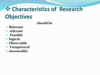 Research Objectives | PPTX | Science