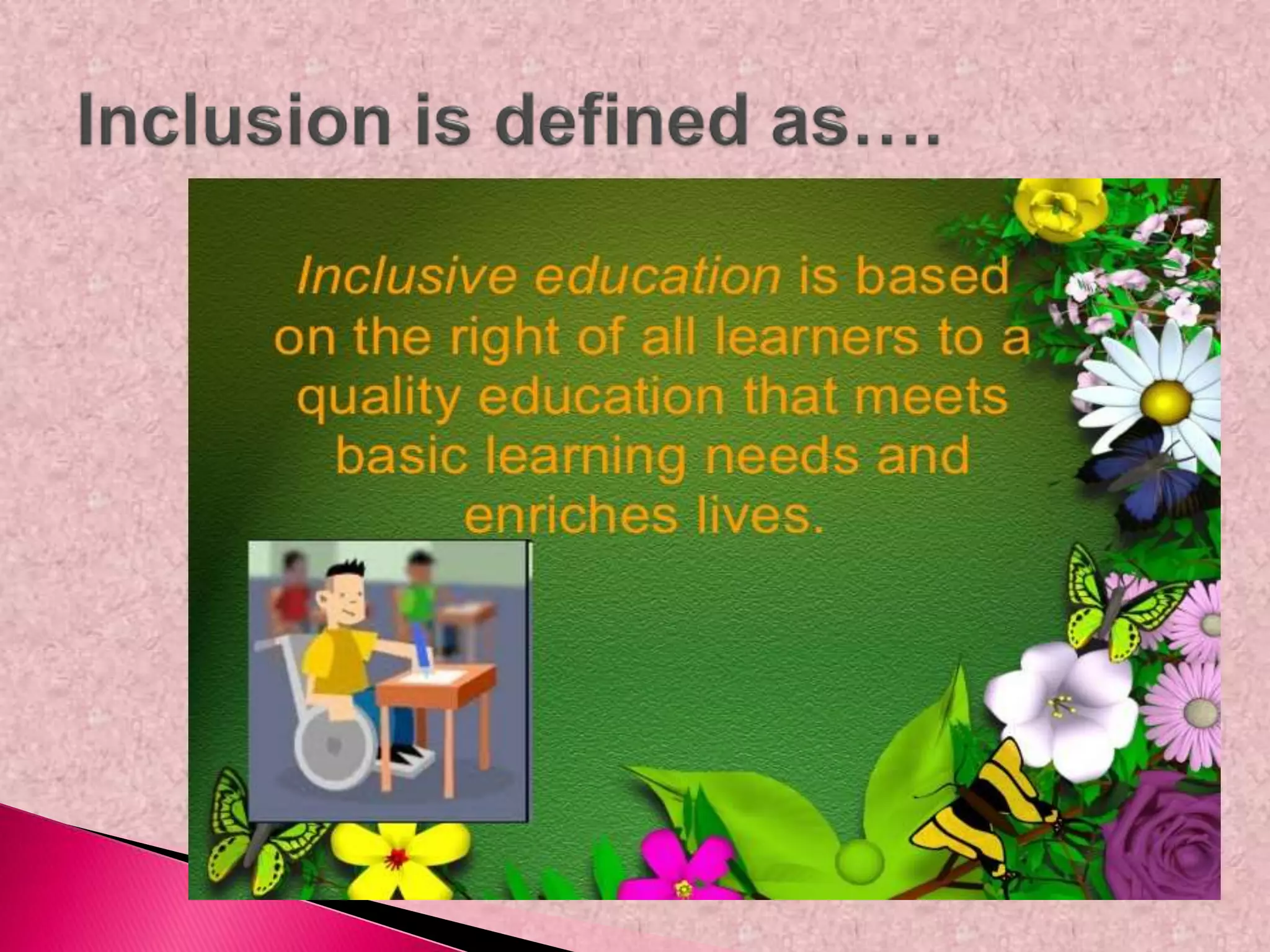 inclusive and exclusive education | PPTX