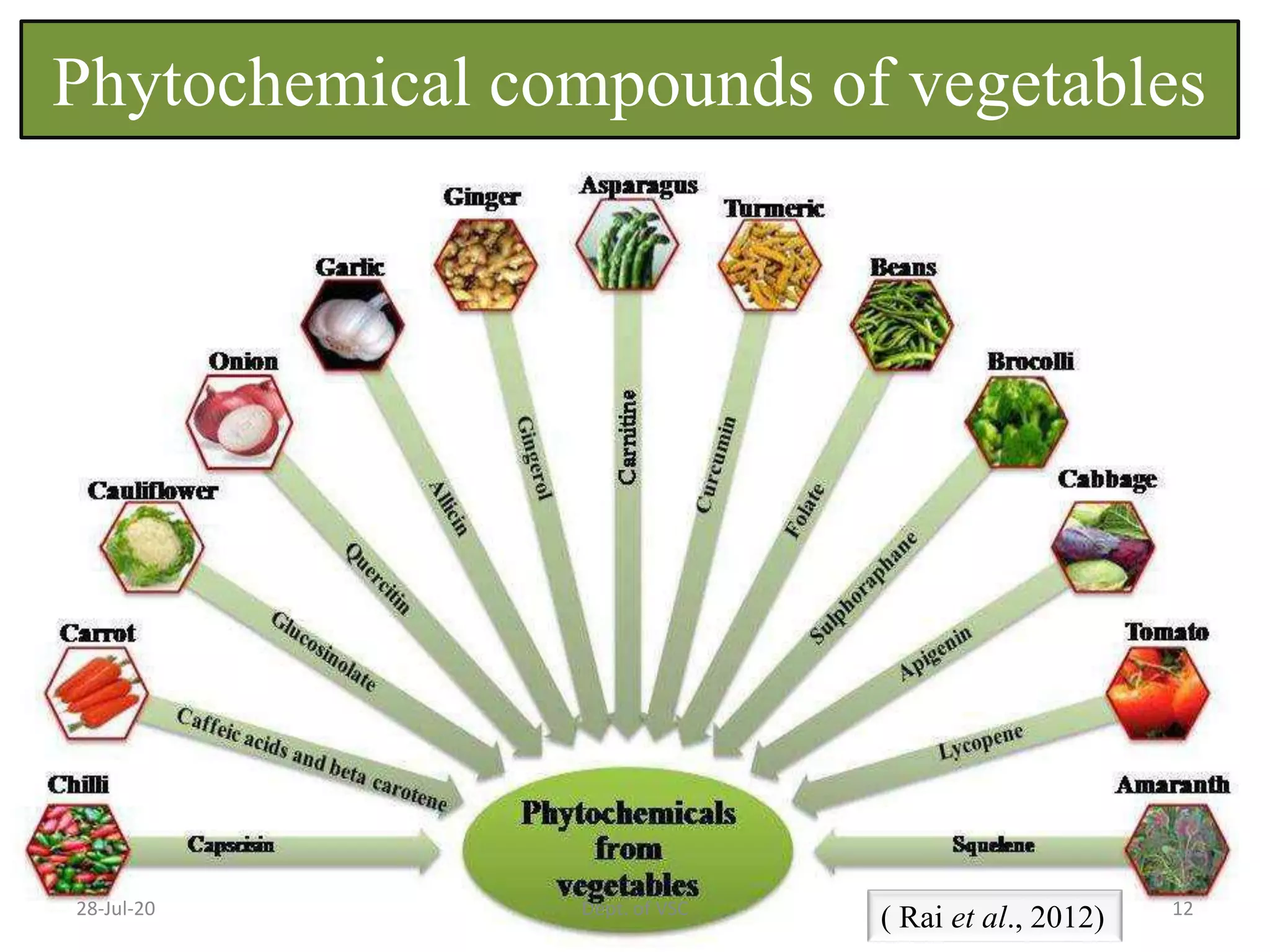Vegetables as a potential source of nutraceutical and phytochemical ...