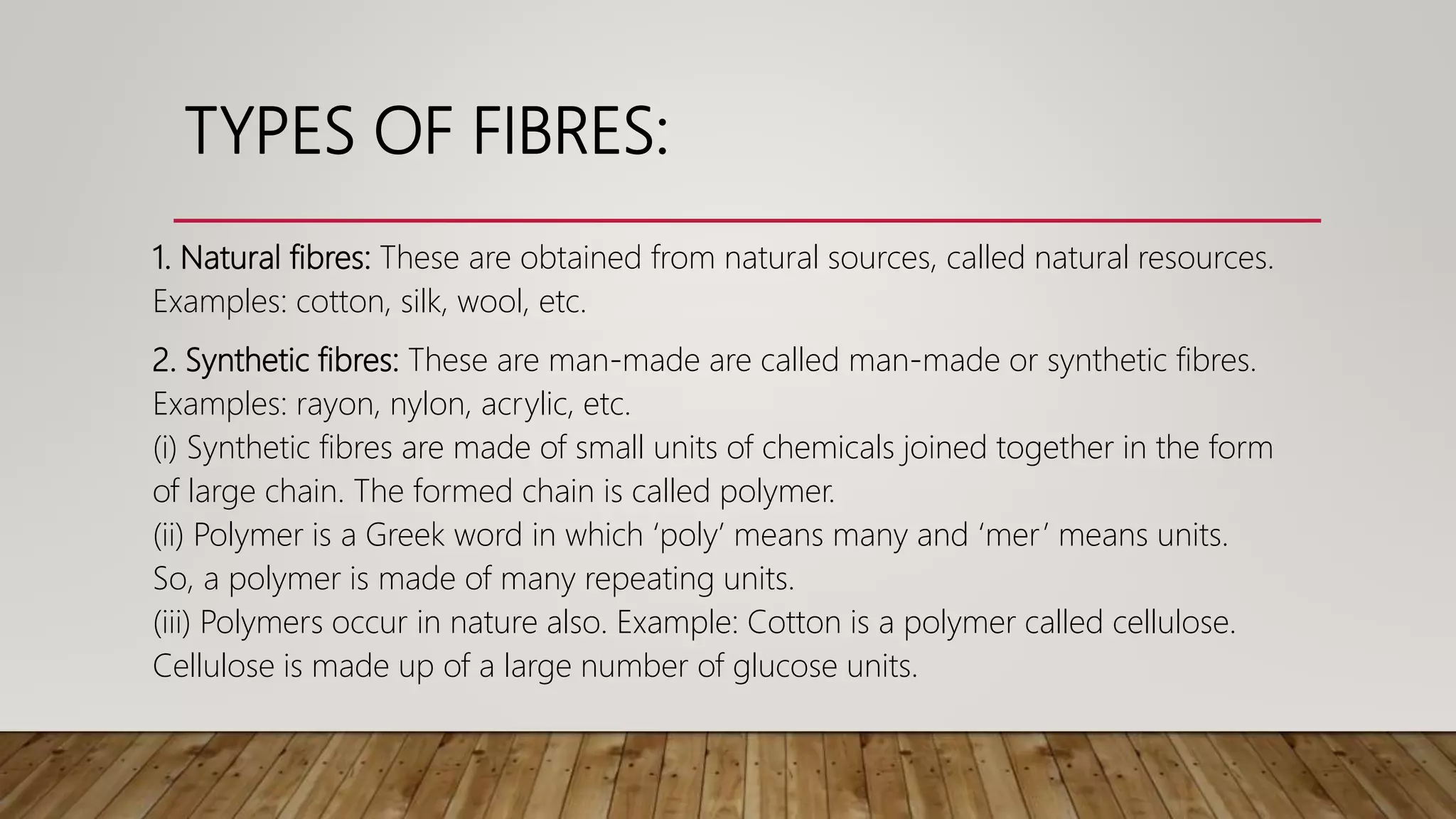 ppt on synthetic fibres and plastics | PPTX