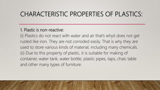 ppt on synthetic fibres and plastics | PPTX