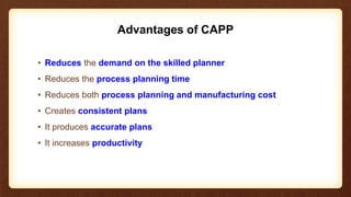 computer aided process planning | PPT