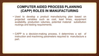 computer aided process planning | PPT