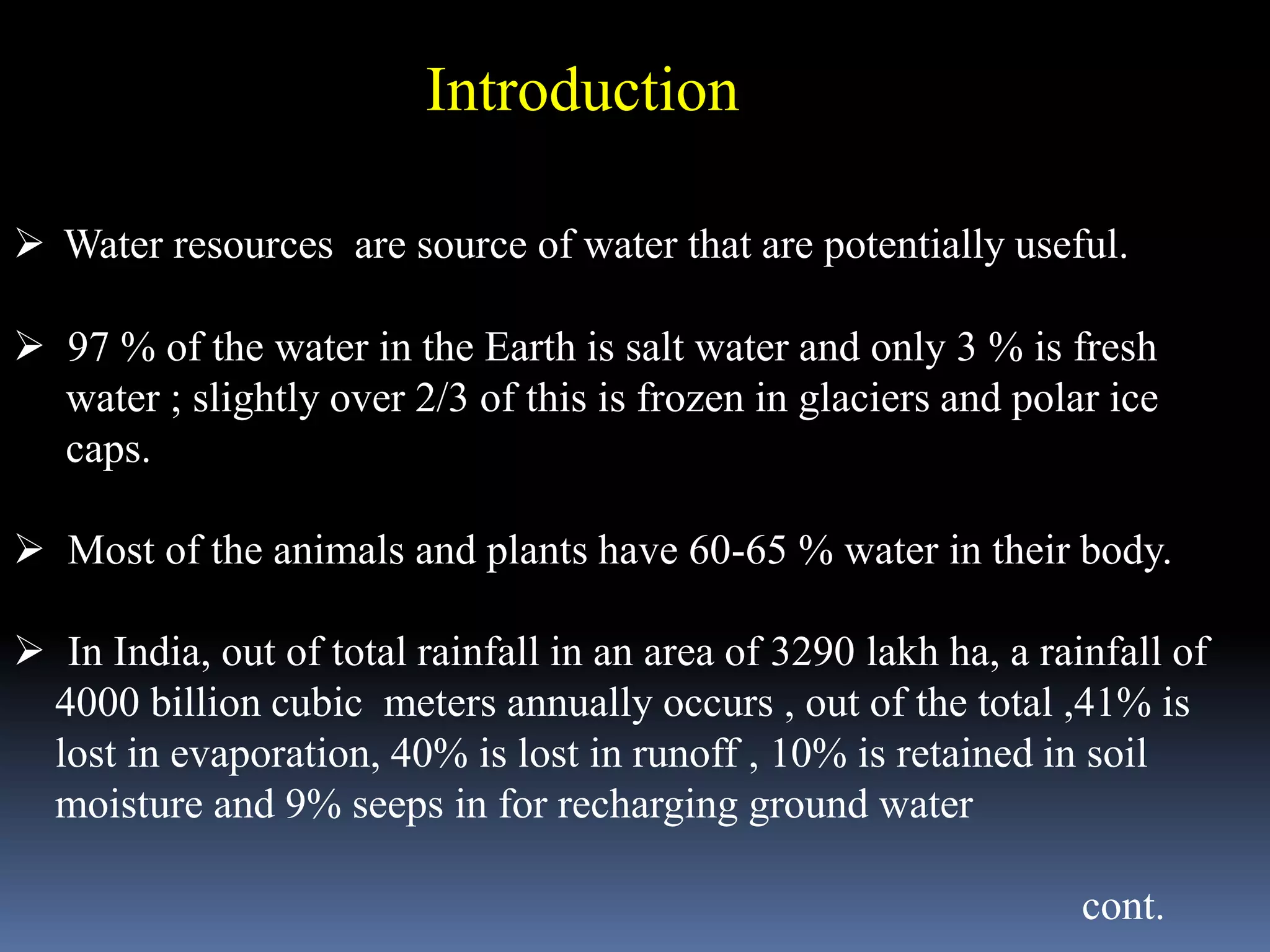 Water resources constraints in fruit production | PPTX