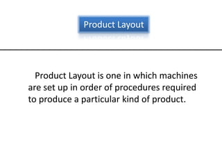 Product Layout & Process Layout | PPTX
