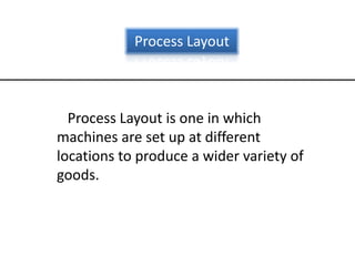 Product Layout & Process Layout | PPTX