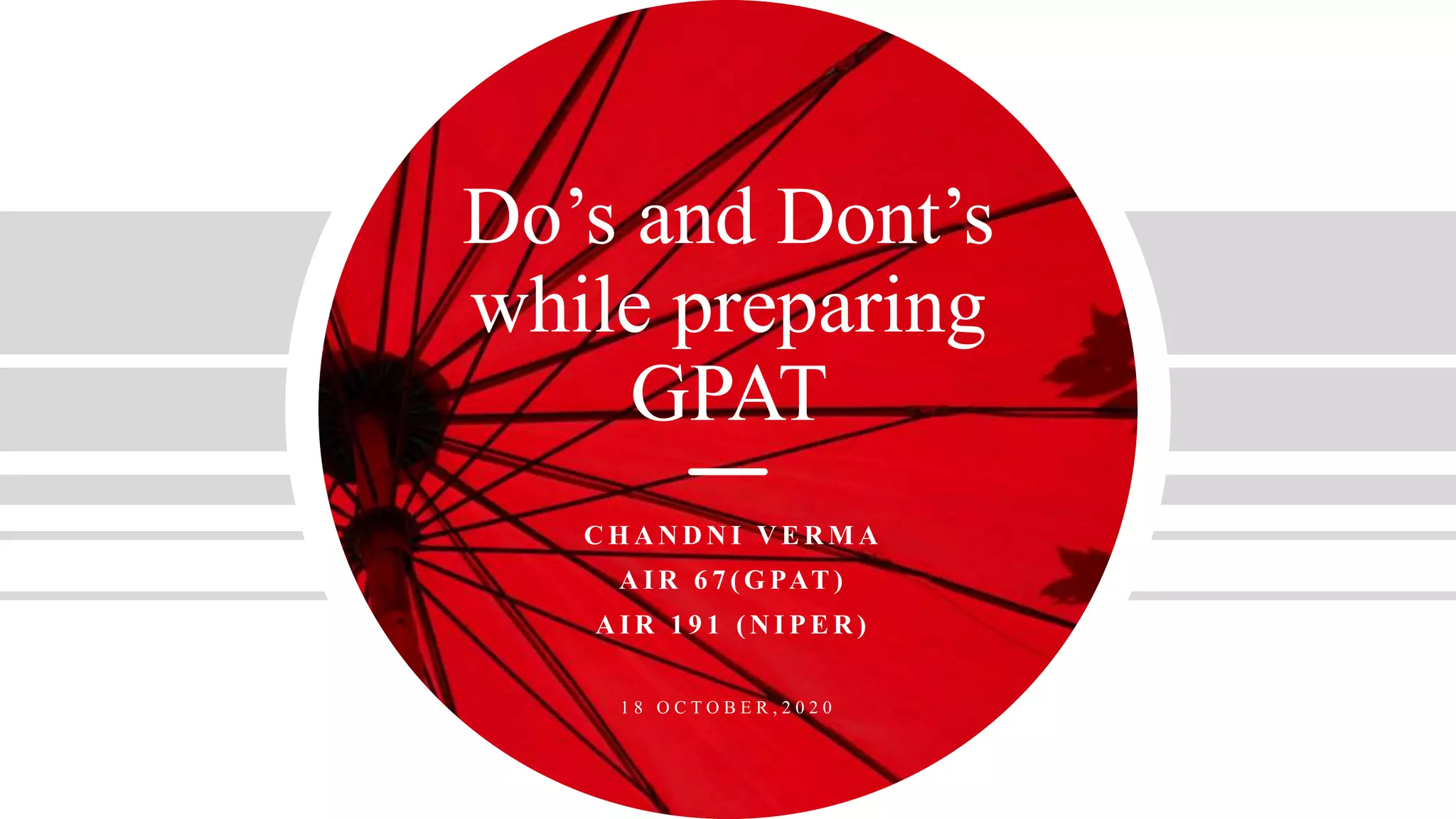 DOs and dont's while preparing GPAT | POTX