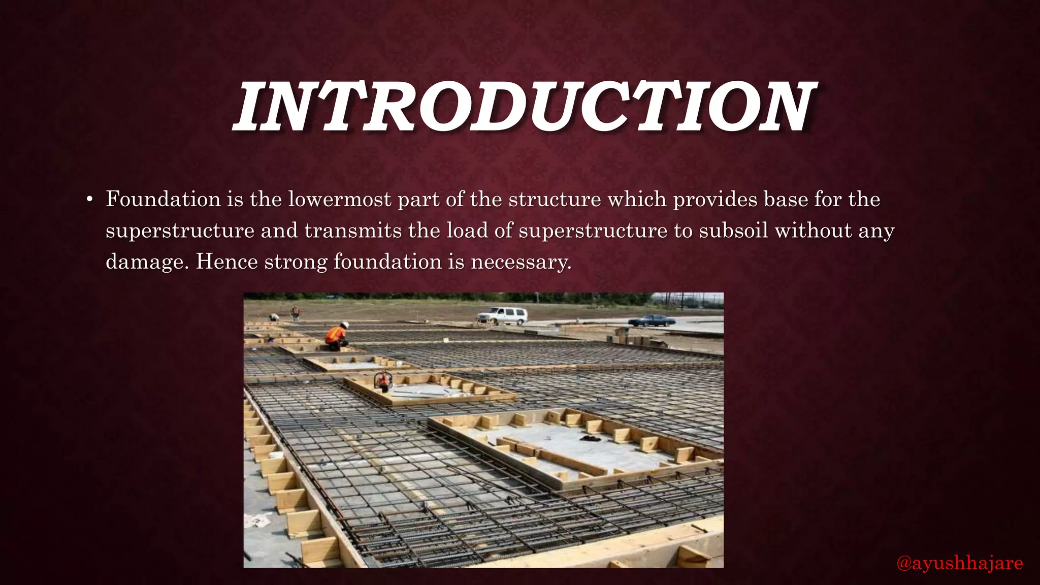 Study on foundation in Construction | PPTX