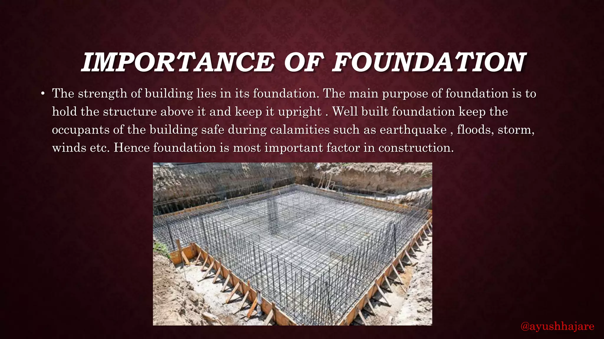Study on foundation in Construction | PPTX