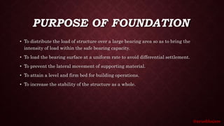Study on foundation in Construction | PPTX