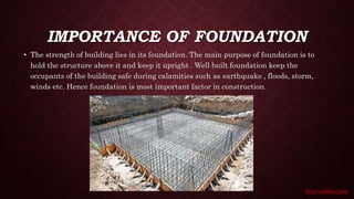 Study on foundation in Construction | PPTX