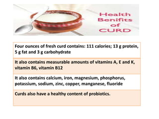 Difference Between Yogurt and curd | PPTX