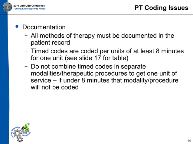 PPT -- 2010 UBO/UBU physical therapy-coding & billing | PPT | Physical ...