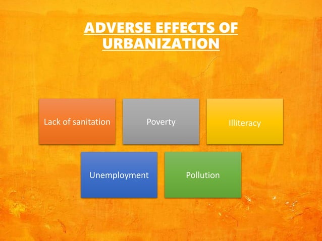 Adverse Effects Of Urbanization | PPT