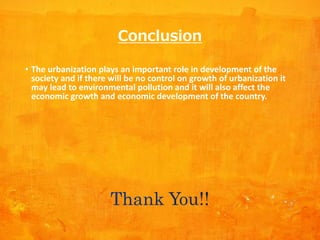 Adverse Effects Of Urbanization | PPT