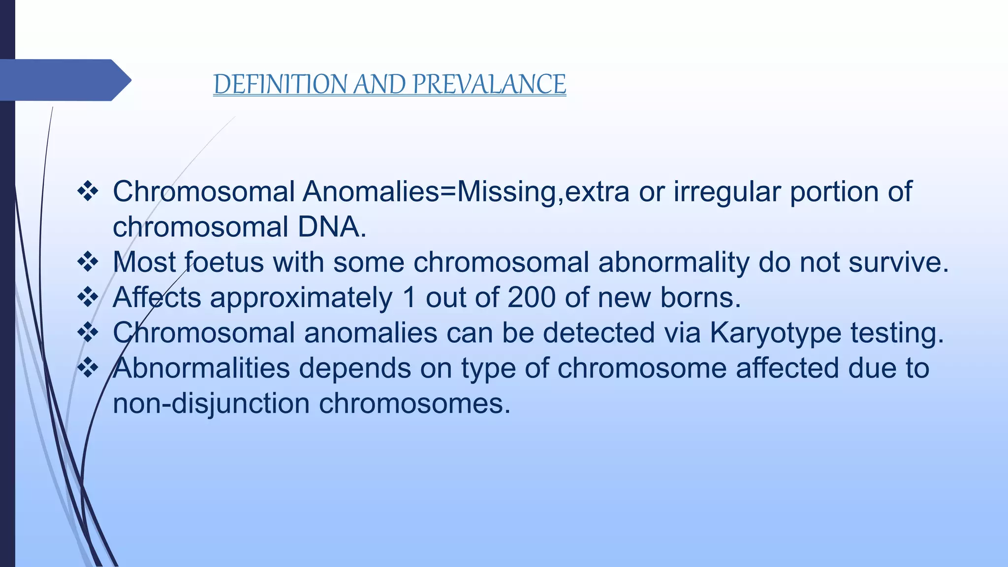 Human health and Chromosomal Disorders | PPT