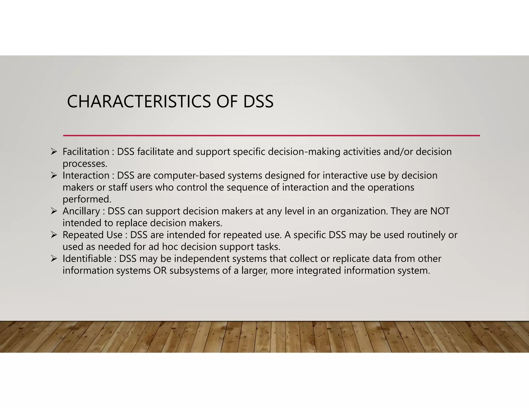 Characteristics of MIS and dss | PDF