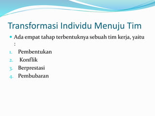 Kerangka Kerja Tim dalam Manajemen Perusahaan | PPTX