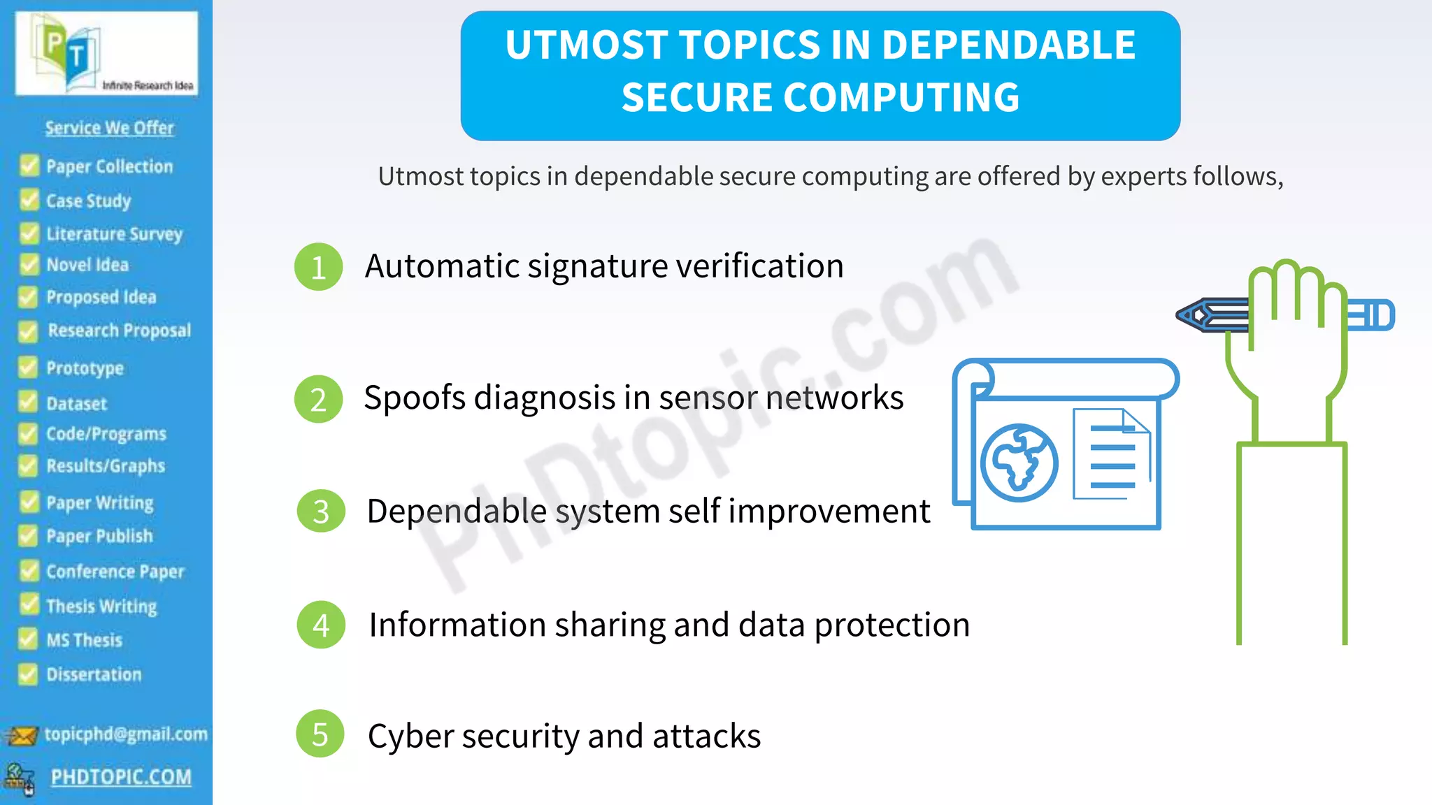 Phd Guidance In Dependable And Secure Computing Ppt