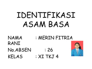 Ppt asam basa | PPTX