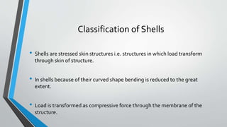 Shells - Theory and Design of Plates and Shells | PPTX