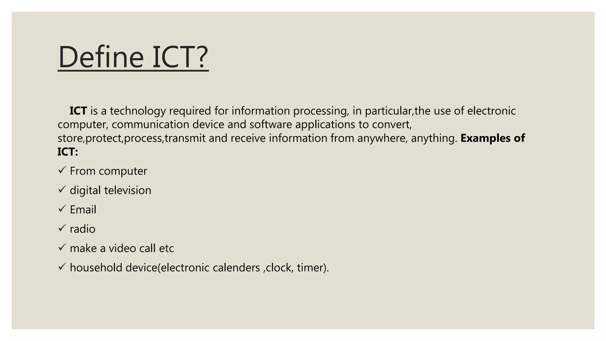 economic impact of ICT | PPTX