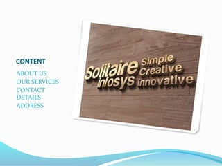 SOLITAIRE INFOSYS | PPTX | Business | Business and Finance