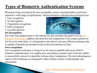 AI Approach for Iris Biometric Recognition Using a Median Filter | PPT