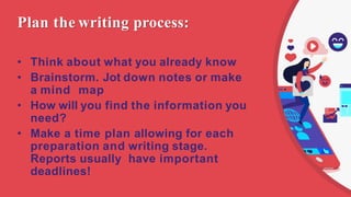 Planning, Writing Completing Report And Proposal | PDF