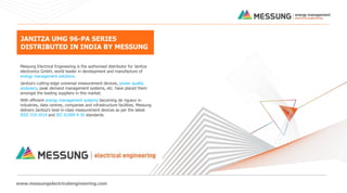 GAIN CONTROL OVER ENERGY CONSUMPTION WITH JANITZA'S UMG 96-PA SERIES | PPT | Free Download