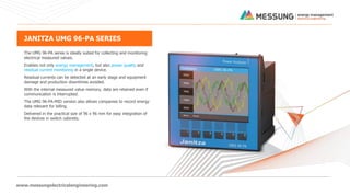 GAIN CONTROL OVER ENERGY CONSUMPTION WITH JANITZA'S UMG 96-PA SERIES | PPT | Free Download