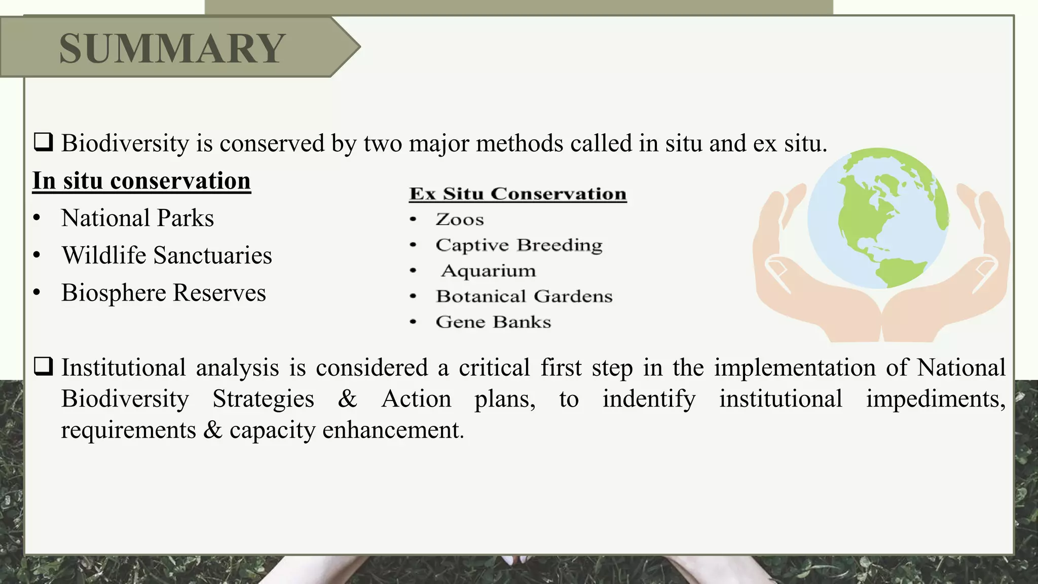 Biodiversity conservation strategies in Sri Lanka | PPTX