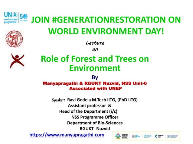 Role of Forest and trees on Environment | PPT