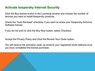 Activate Kaspersky Internet Security | PPT | Internet Safety | Parenting
